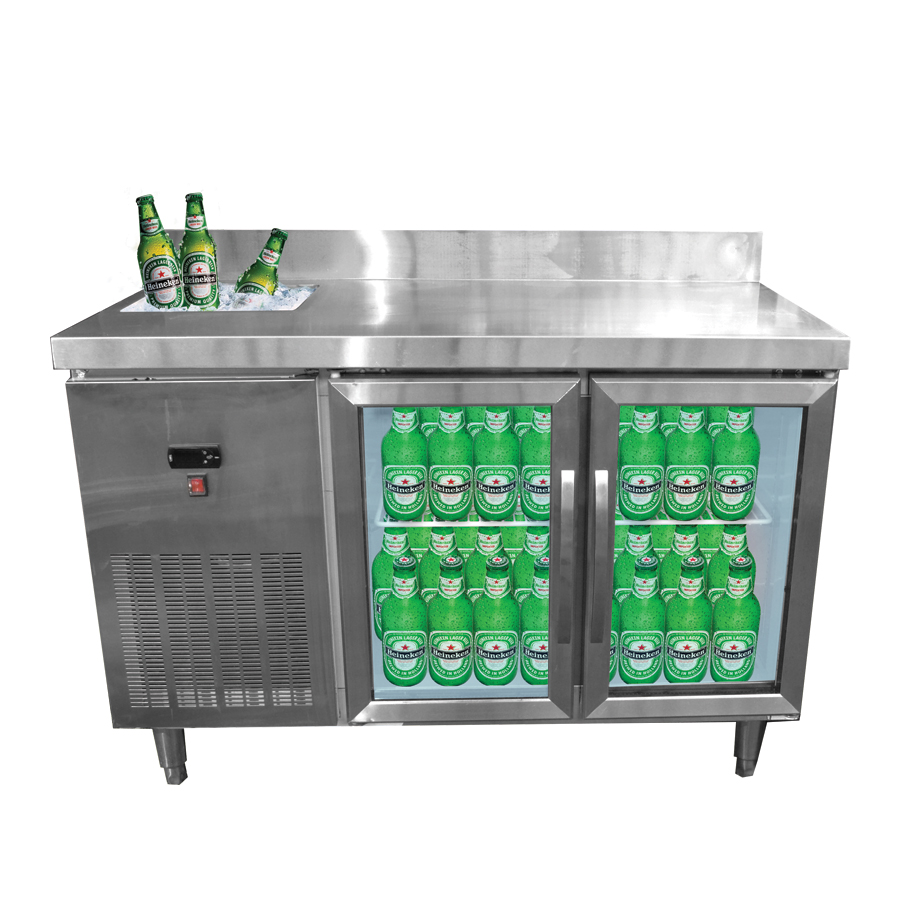 2NDs: Bar Cooling Table with Sink BT02 - Food Equipment Warehouse