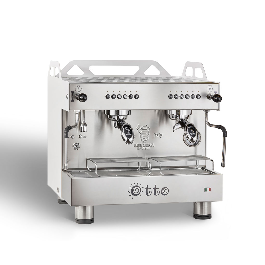 Bezzera OTTO White Compact 2 Group Espresso Machine BZOTTOCDE2IW1 ...
