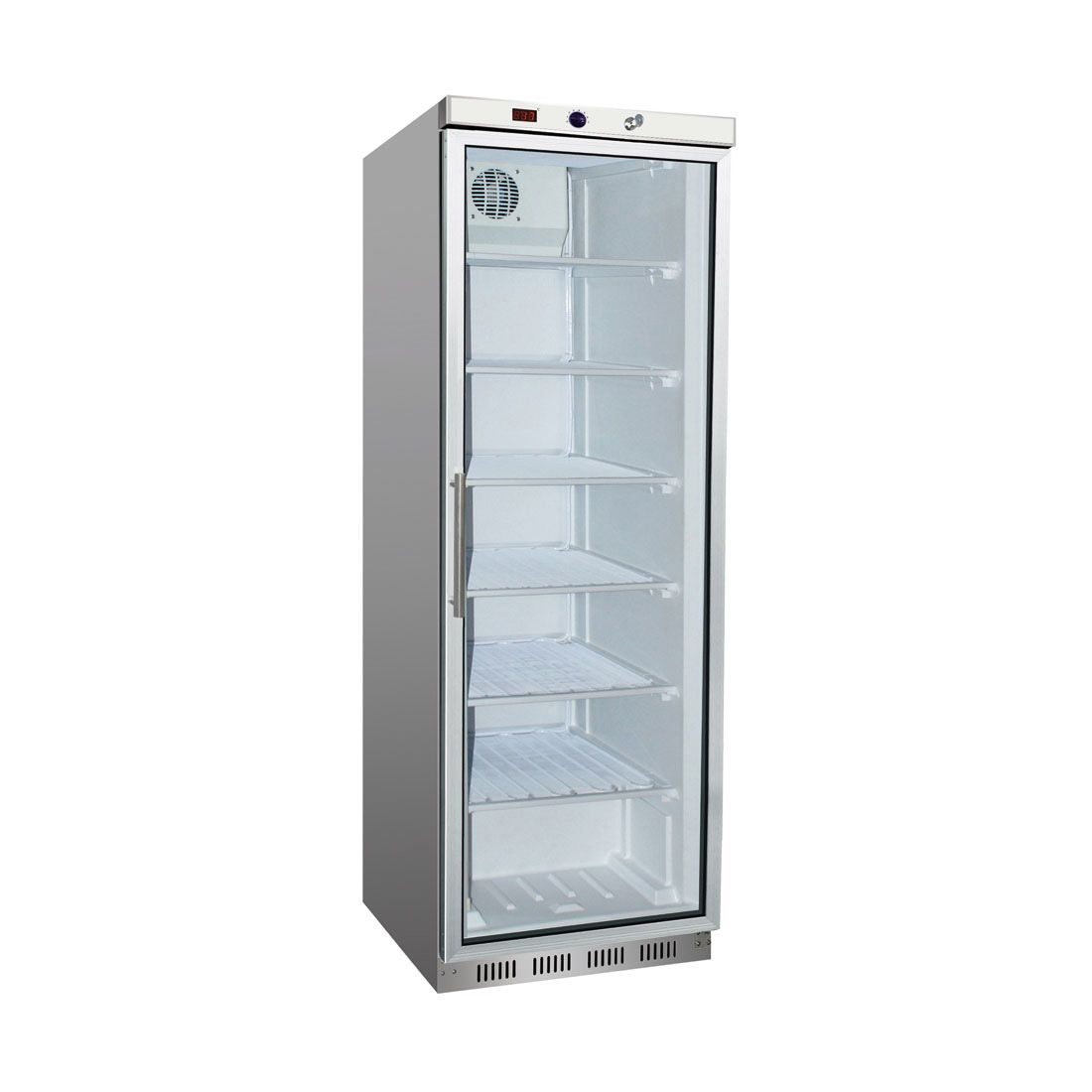 HF400G S/S Display Freezer with Glass Door - Food Equipment Warehouse