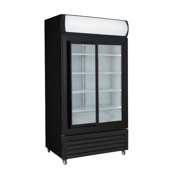 Thermaster 1000L Two Sliding Glass Door Colourbond Upright Drink Fridge ...