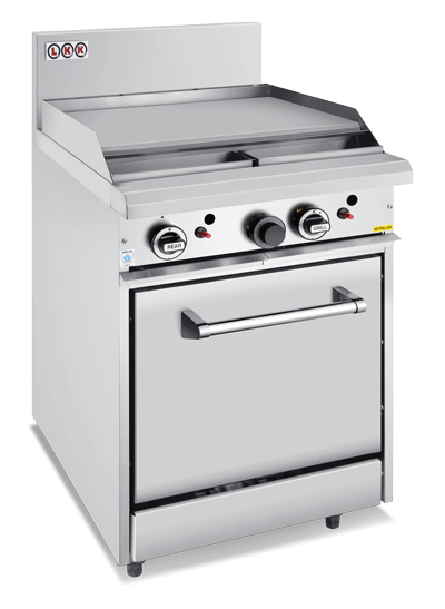 LKK LKKOB4B+O 600mm Griddle With Oven - Food Equipment Warehouse